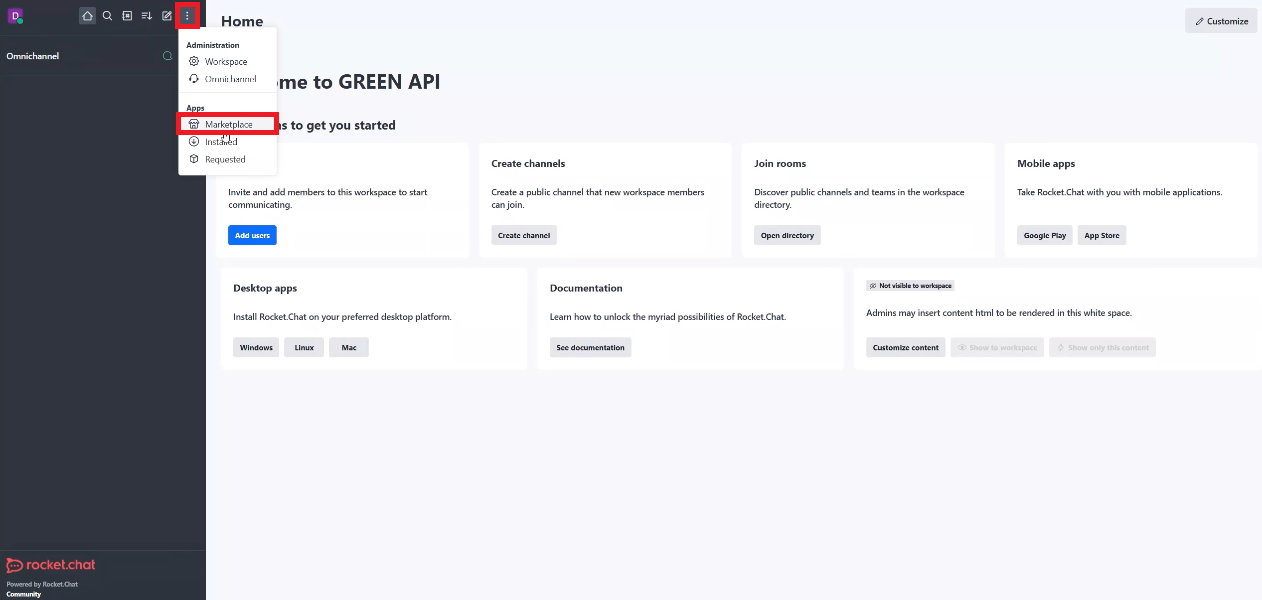 How to integrate WhatsApp into Rocket.Chat?