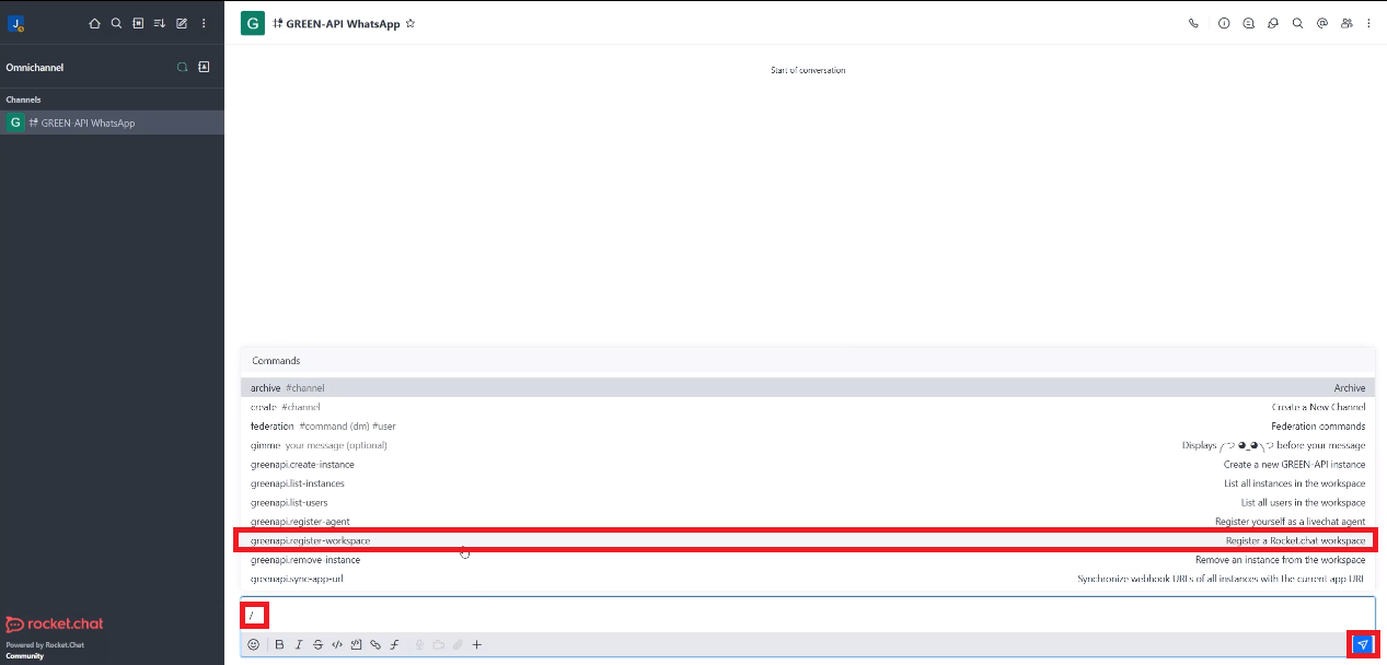 How to integrate WhatsApp into Rocket.Chat?
